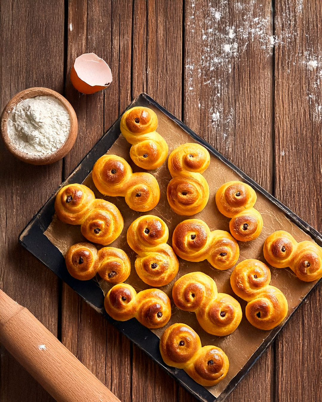 Dutch Currant Buns Recipe by Ena Scheerstra