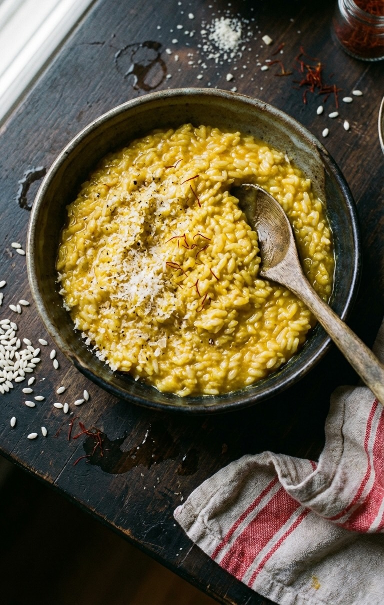 Risotto allo Zafferano: Italian Saffron Risotto - Honest Cooking