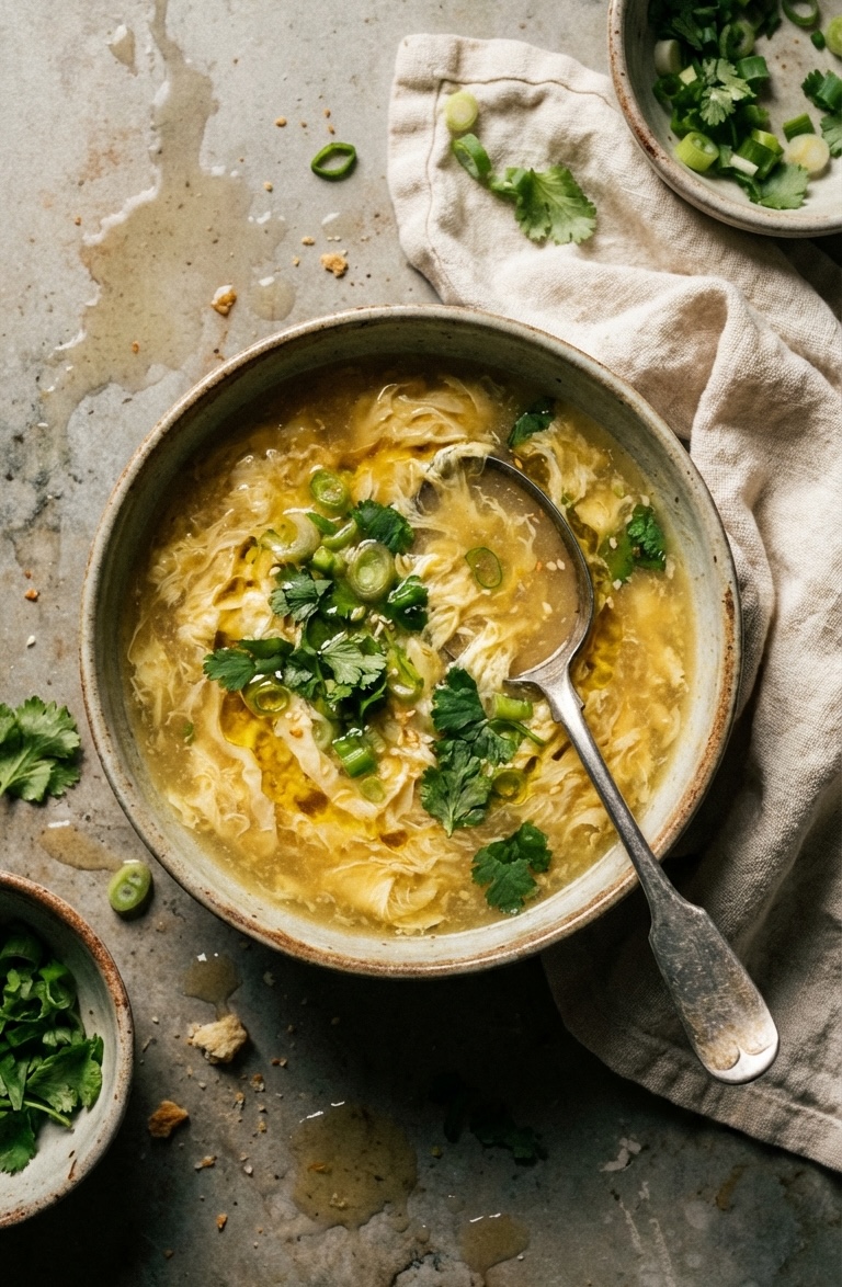 Homemade Egg Drop Soup - Honest Cooking Magazine