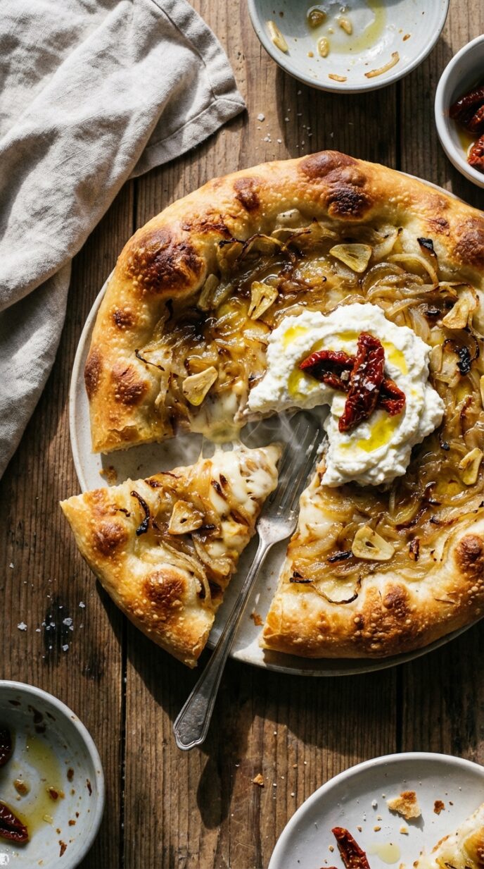 Fugazzeta - Argentinian Stuffed Cheesy Pizza - Honest Cooking and Travel