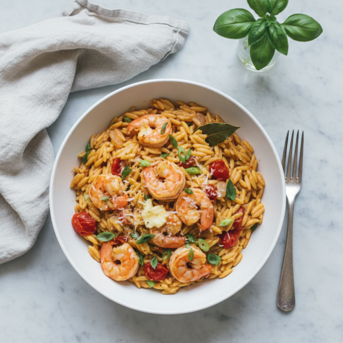 Kritharoto with Shrimp From Athens