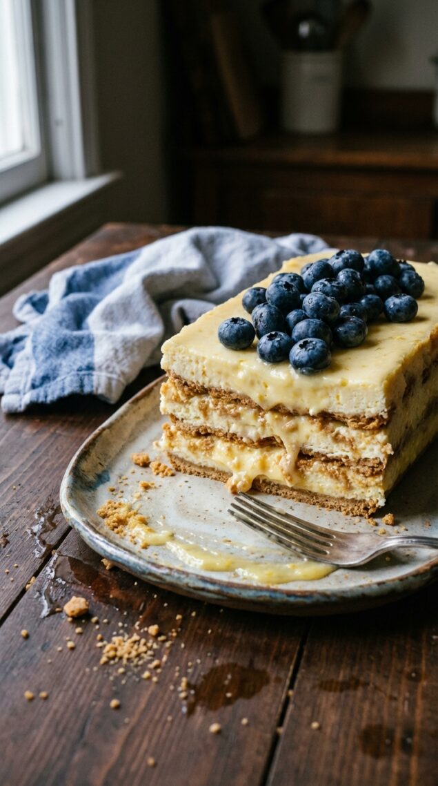 Layered Lemon Curd Cheesecake