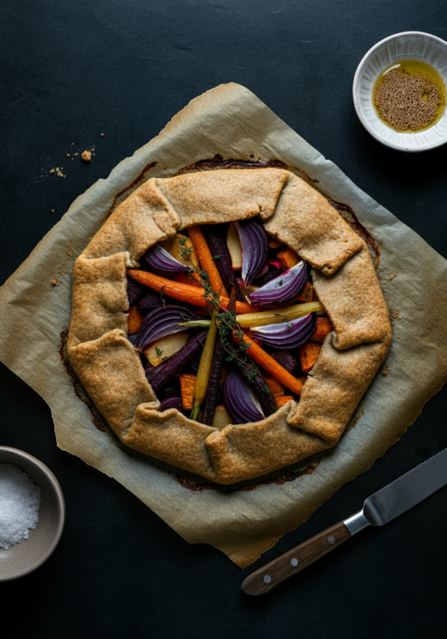 Roasted Winter Vegetable Galette