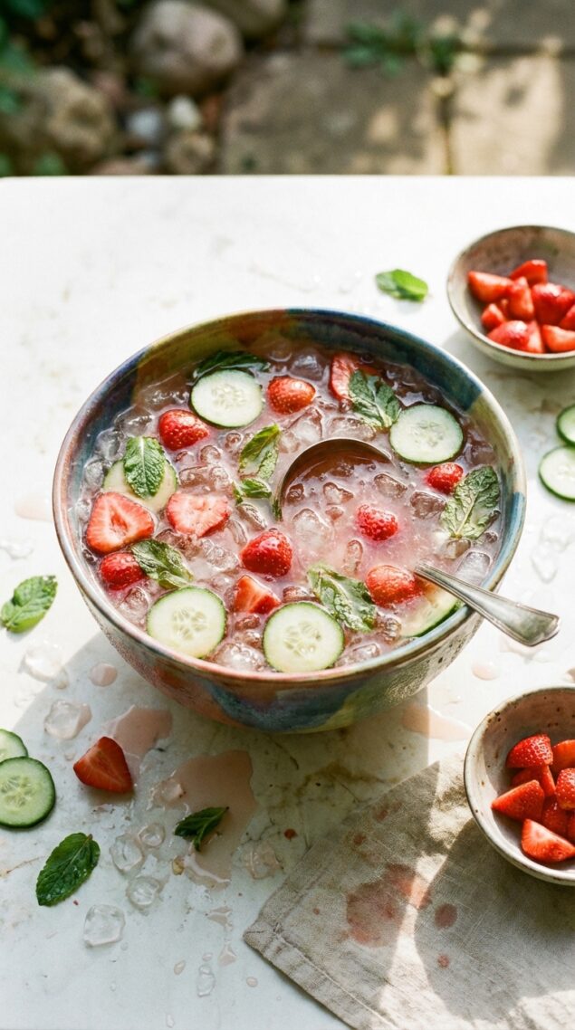 Swedish Strawberry Punch Recipe: Vodka, Elderflower, Rekorderlig